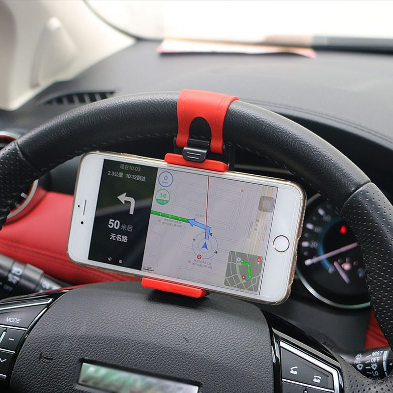 Universal Car Steering Wheel Clip Mount Phone Holder – One World Eternal